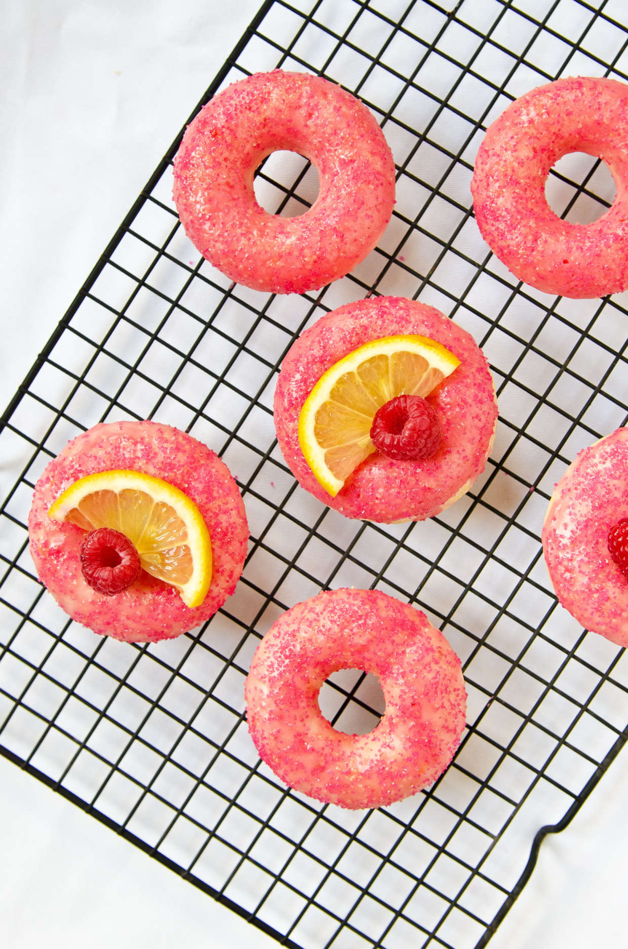 Baked Raspberry Lemon Donuts - The Fig Tree